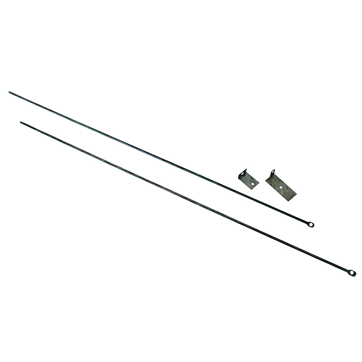 UniFlame, C-6800, Fireplace Curtain Rod KIT, 32 in. to 58 in. Long Metallic