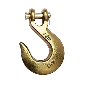 Mytee Products (10 Pack) 3/8" Clevis Slip Hook - 6,600 LBS WLL Heavy Duty Grade 70 Tow Chain Hook for Truck Trailer Tie Down