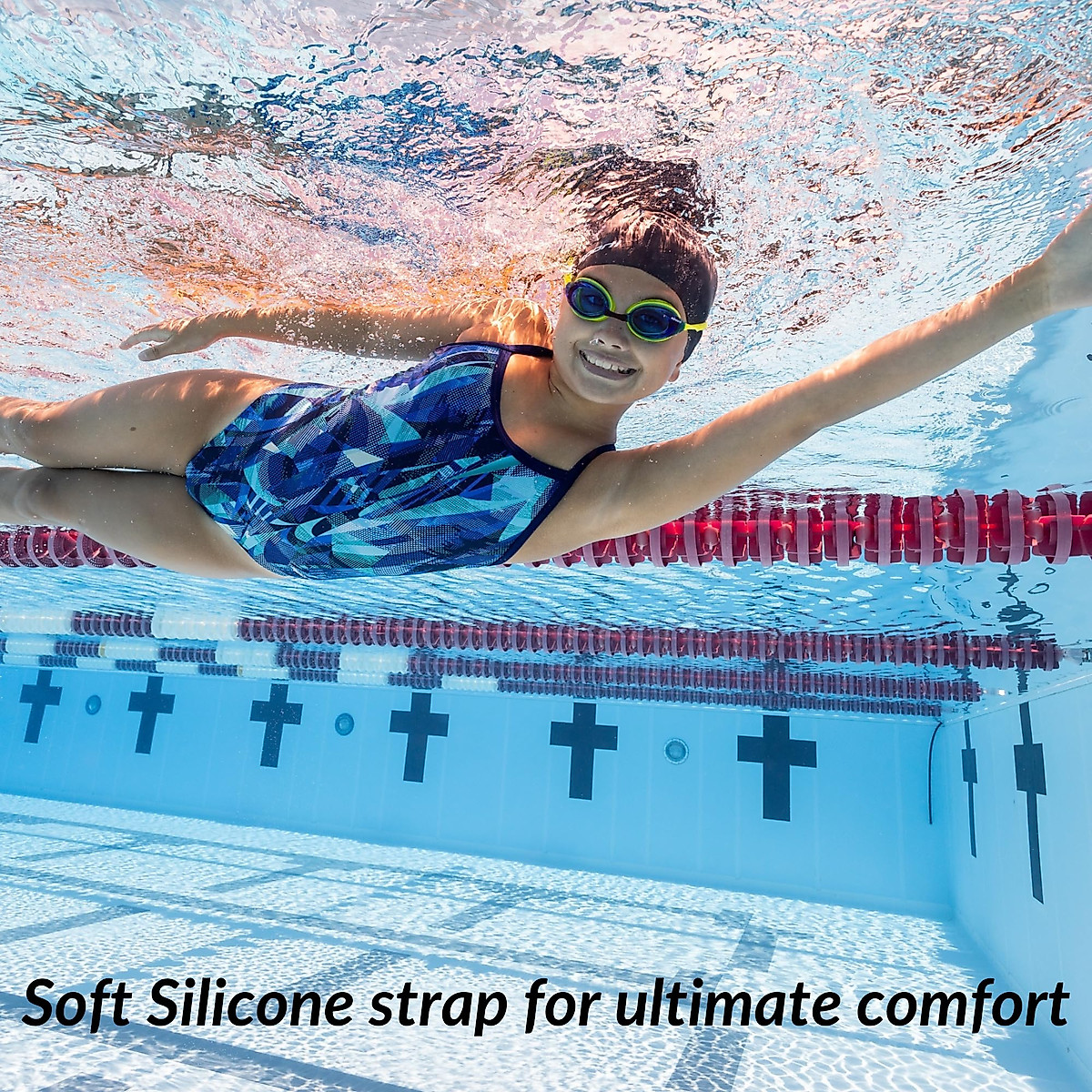 Sporti Antifog Snapper Jr. Goggle - Aqua