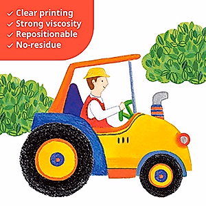 DECOWALL SG2-2107 Construction Transportation Wall Decals Car Truck Tractor Road Stickers for Kids Boys Living Room Decor Bedroom Playroom Nursery Peel and Stick Removable