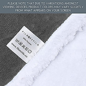 FILO ESTILO Mothers Day Gifts for Mom Blanket from Daughter or Son, Thoughtful, Unique Mom Blanket Filled with Sentimental Meaningful Words to Say Love You Mom 60x50 Inches (Grey, Sherpa)
