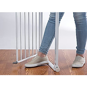 Safety 1st Flat Step Pressure-Mounted Baby Gate, White