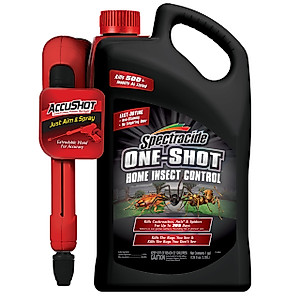 Spectracide One-Shot Home Insect Control Insecticide with AccuShot Sprayer Formulated for Indoor Use to Kill 500+ Listed Insects by Contact, 1 Gallon