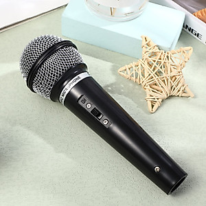Zerodeko 1PC Plastic Microphone Model, Kids Microphone Pretend Microphone Toy, Fake Microphone Prop for Birthday Party Favors Pretend Play or Performance Costume Prop