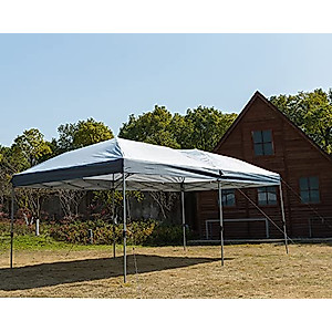 PORTAL 10x20 Canopy Replacement Cover, Pop Up Canopy Tent Top Cover Without Frame Legs Instant Patio Gazebo Pergola Sun Shade, White