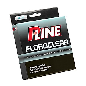 P-Line Floroclear Fluorocarbon Coated Low Memory Copolymer Filler Spool, 8lb-300yd, Clear, 8-Pound, 300-Yard