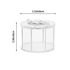 Balacoo Reptile Breeding Box Acrylic Reptile Terrarium Cage Tank Tarantula Scorpion Sling Isopods Lizards Roach Invertebrates Insect Mantis