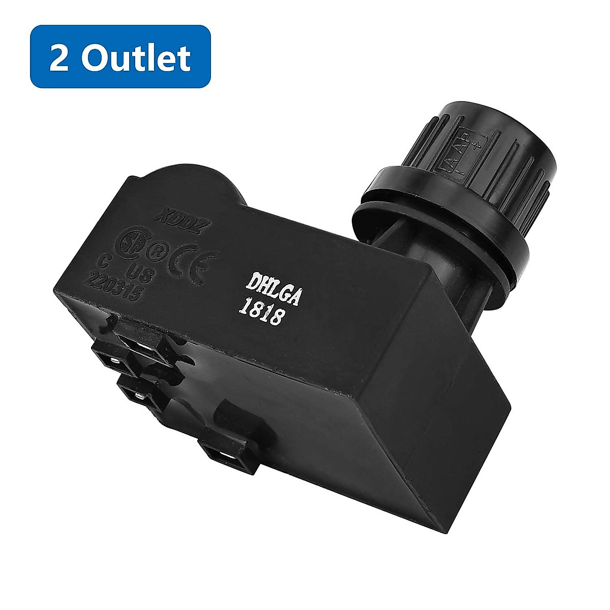 DcYourHome Electronic Igniter Kit Replacement for Char-Broil G511-0055-W1 and Other Char-Broil Models, Ignition Module Ignitor 2 Outlets, and Electronic Ignition Switch/Button