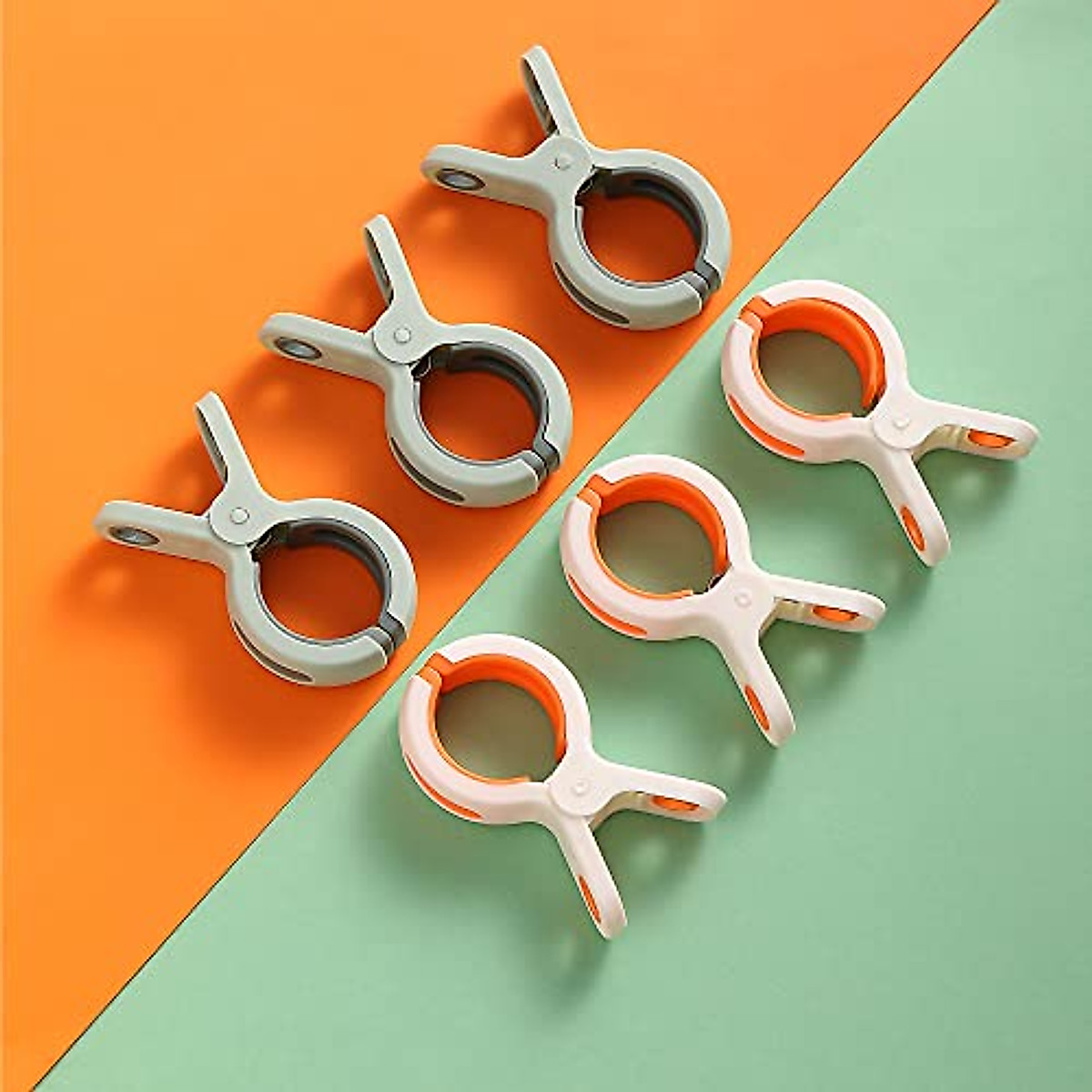 9 Pack Beach Towel Clips for Beach Chair Pool Chair on Cruise, Silicone Plastic Strong Clip,Keep Your Towel from Blowing Away ,Fashion Bright Color