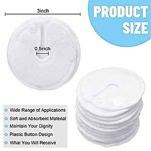 20 Pack Feeding Tube Pads G Tube Button Pad with Cover Reusable Feeding Tube Supplies Cotton Gtube Button Covers Peritoneal Abdominal Dialysis Peg Tube Supplies for Nursing Care, White