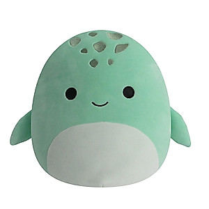 Squishmallows FlipAMallows 12-Inch Odile Grey Seal and Cole Teal Turtle - Medium-Sized Ultrasoft Official Kelly Toy Plush