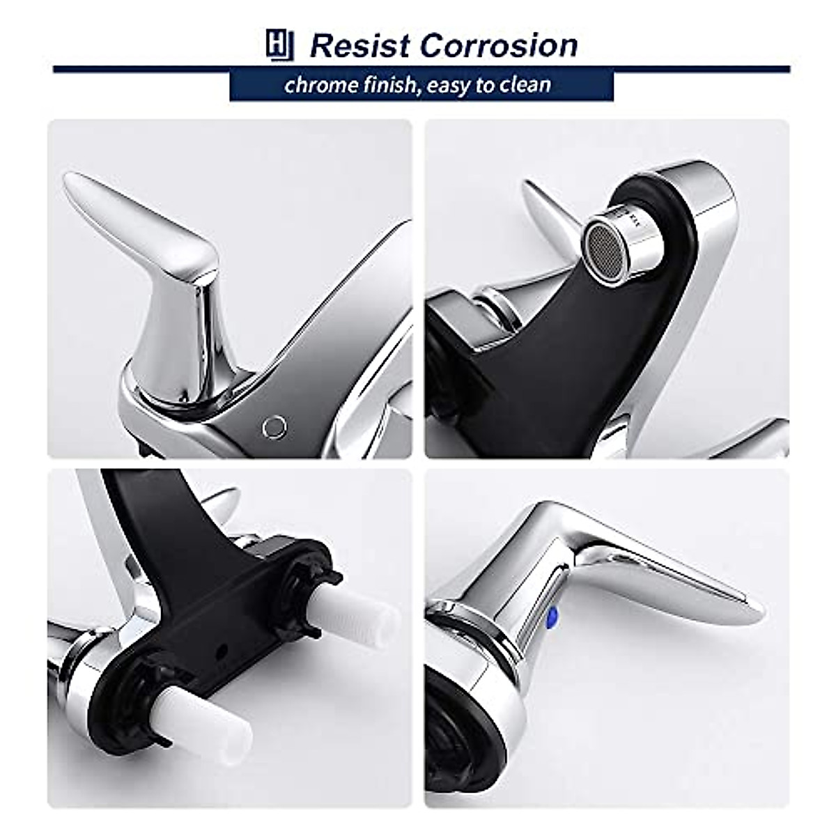 Bathroom Sink Faucet,4 Inch Centerset Faucet for Bathroom Sink,Bathroom Lavatory Faucet,Widespread Bathroom Faucet,4" lavatory faucet chrome,HOMELODY