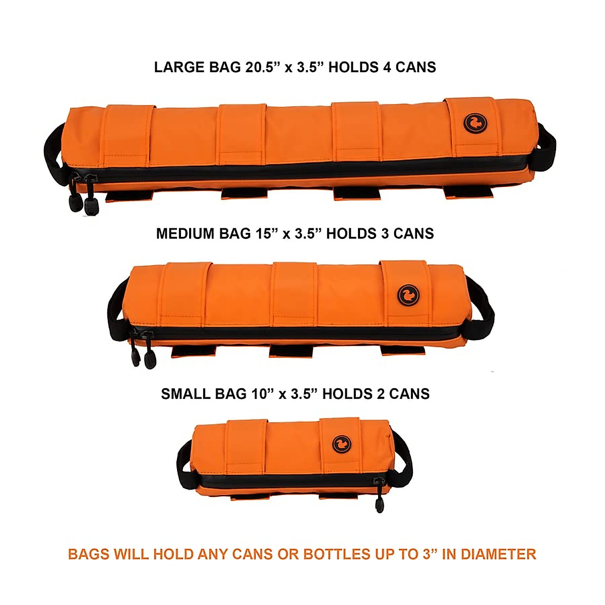 STASHERS Small Realtree Camo 2-Can Modular Insulated Adventure Bag Bike Bag Frame Bag Handlebar Bag Day Pack Hiking Bag Can Sling Beer Sling