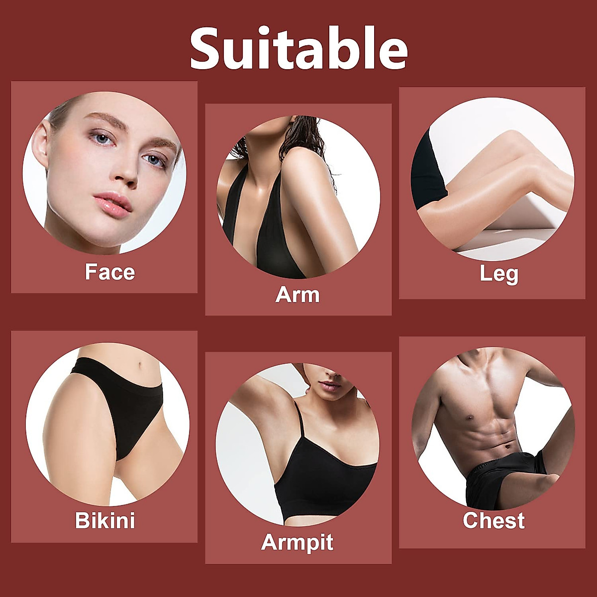 Waxing Kit Wax Warmer for Women - Madors Wax Kit Wax Pot Wax Machine for Body Legs Eyebrows Armpits Bikini Brazilian Wax Kit with Hot Wax Beads…