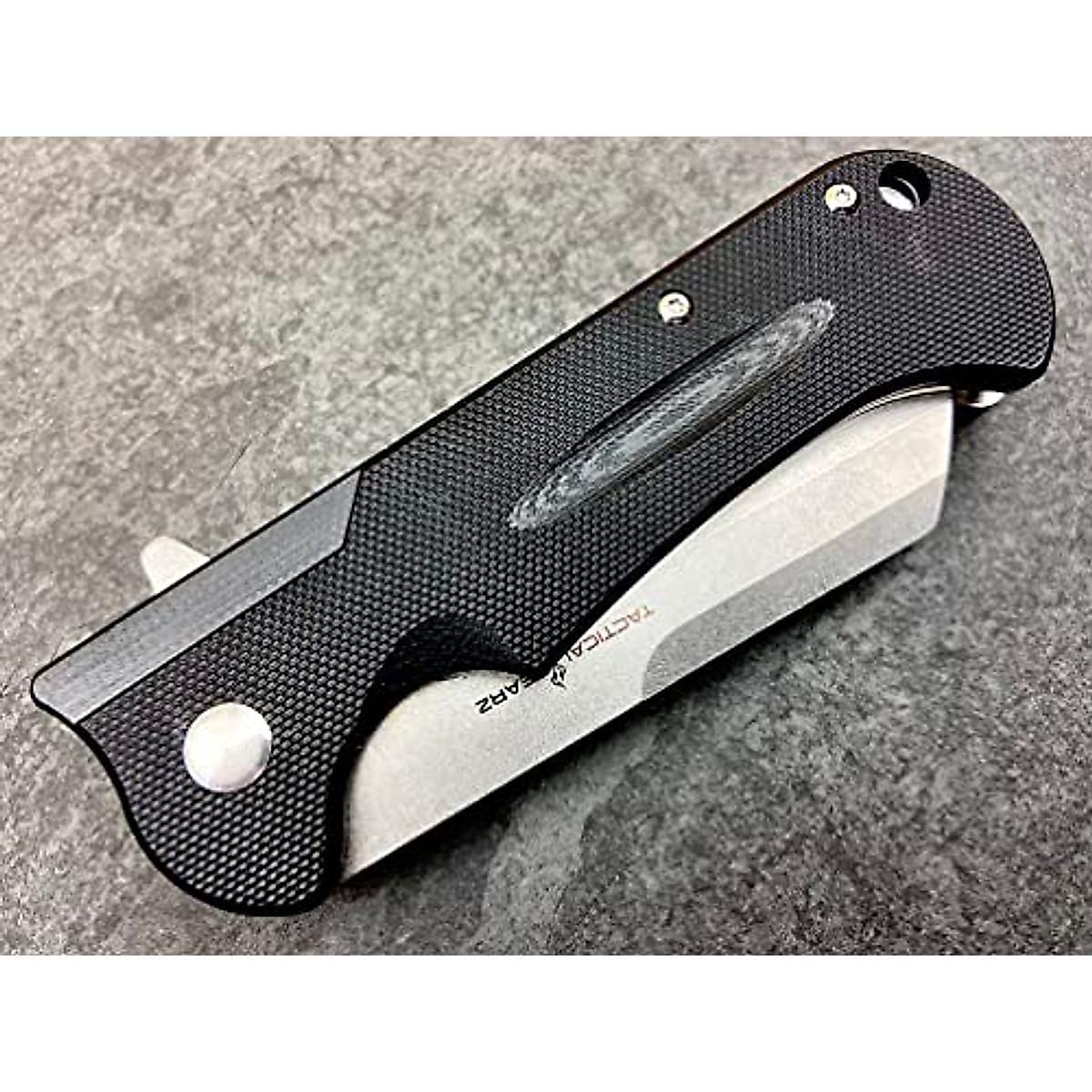 TACTICAL GEARZ G10 Pocket Knife! TG Eros, G10 Handle! Razor Sharp Stonewashed D2 Steel Blade! Ball Bearing Pivot System! Includes Sheath! (Eros)