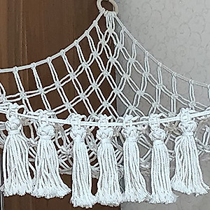 TAKNAP Boho Macrame Stuffed Animal Hammock or net Holder for Toy Storage Organization Aesthetic Cute Room or playroom Decor Cute Stuff