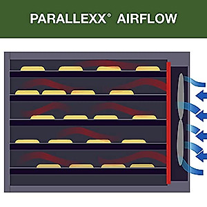 Excalibur 3948CDB Electric Food Dehydrator Machine with 48-Hour Timer, Automatic Shut Off and Temperature Control, 600 W, 9 Trays, Black