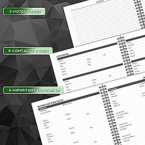 Monthly Planner 2023-2025 - Monthly Calendar 2023-2025 with Two-Side Pocket, July 2023 - June 2025, 9" x 11", Two Years Monthly Planner, Cardboard Cover, Perfect Organizer