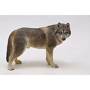 SY-Home Outdoor Animal Wolf Statue Sculpture, Simulation Wolf Decoration Animal Jewelry Crafts Model Furniture Outdoor Statue Decoration 7.22.35.7In
