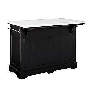 XPRESS WORLD Steve Silver Aspen Ebony Finished Wood Kitchen Island