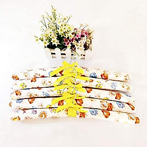 Cabilock Satin Padded Clothes Hangers 10pcs Clothes Hangers Non-Slip Suit Hangers Wood Coat Hanger for Laundry, Jacket, Pant, Sweaters, Shirts, Dress Clothes Hangers Hook Wood Cloth Hangers