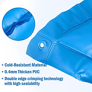 Gonioa 4 x 8 ft Pool Cover Pillow for Above Ground Swimming Pools, Winterize Pool Closing Kit, Extra Thick, Ultra Strong and Cold Resistant 0.4 mm PVC Winter Pillow for Pools, Cord Included