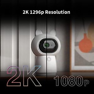 Aqara 2K Security Indoor Camera Hub G3 Plus Smart Light Switch (No Neutral, Single Rocker), AI Facial and Gesture Recognition, Infrared Remote Control, 360° Viewing Angle via Pan and Tilt