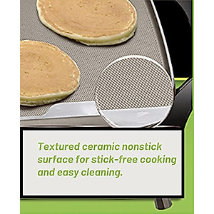 Ceramic Electric Griddle Nonstick - 22" Extra-large cooking surface griddle with Removeable handle (1500W),YHANNI