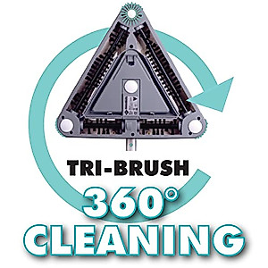 Zippi Sweeper, Powerful and Lightweight Sweeper, Perfect for Carpet Hardwood and Tile, Triangular Design Allows for Sweeping in Corners