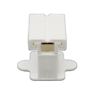 Creative Hobbies® White SPT-1 Female Slip On Plug, Zip Plug, Vampire Plug, Gilbert Plug, Slide Together Plug Add On Outlet | Pack of 5