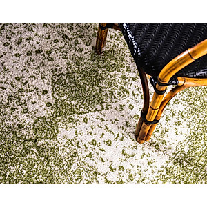 Unique Loom Bromley Collection Area Rug - Midnight (7' 10" x 11' Rectangle, Green/ Ivory)