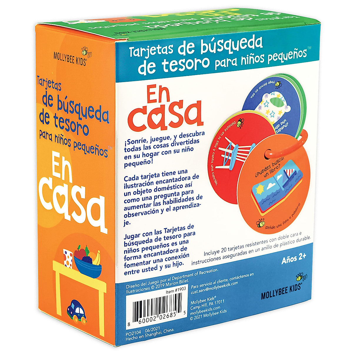 MOLLYBEE KIDS Toddler Scavenger Hunt Cards at Home (Spanish Edition) Tarjetas de busqueda de Tesoro para ninos pequenos En Casa