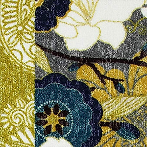 Mohawk Home New Wave Secret Garden Patchwork Printed Area Rug, 5'x8', Multicolor