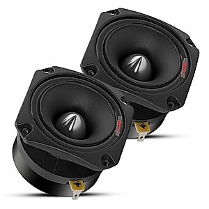 5 CORE Tweeters Speakers Car Audio Pair 600W Combined Peak 4 Ohm 3.5 Inch Aluminum Super Bullet Tuiters para Sonido para Carro - TW BLT 150 BLK Pair