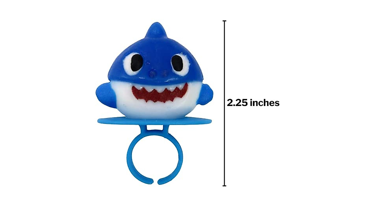 Baby Shark Lollipop Rings - Perfect Party Favors & Gifts