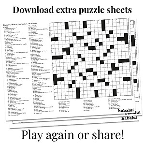 Dual Challenge Crossword Jigsaw Puzzle 3rd Edition - 550 Piece Board Game for Adults Families - Educational Interactive Brain Building