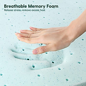 BABELIO Breathable Crib Mattress, Dual-Sided Memory Foam Toddler Mattress, Waterproof Baby Mattresses for Crib and Toddler Bed, Removable and Machine Washable Mattress Cover, 52" x 27"