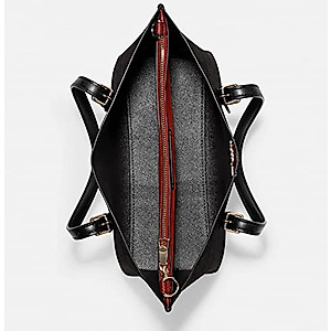 COACH Women's Mollie Tote 25, Brown Black, Medium