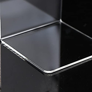 PRVDV Adjustable Bookends 1Pcs Transparent Book Stand L-Shaped Desk Storage Box Desktop Book Holder Stationery