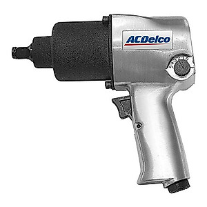 ACDelco ANI405A Heavy Duty Twin Hammer ½” 500 ft-lbs. 5-Speed Pneumatic Impact Wrench Tool Kit