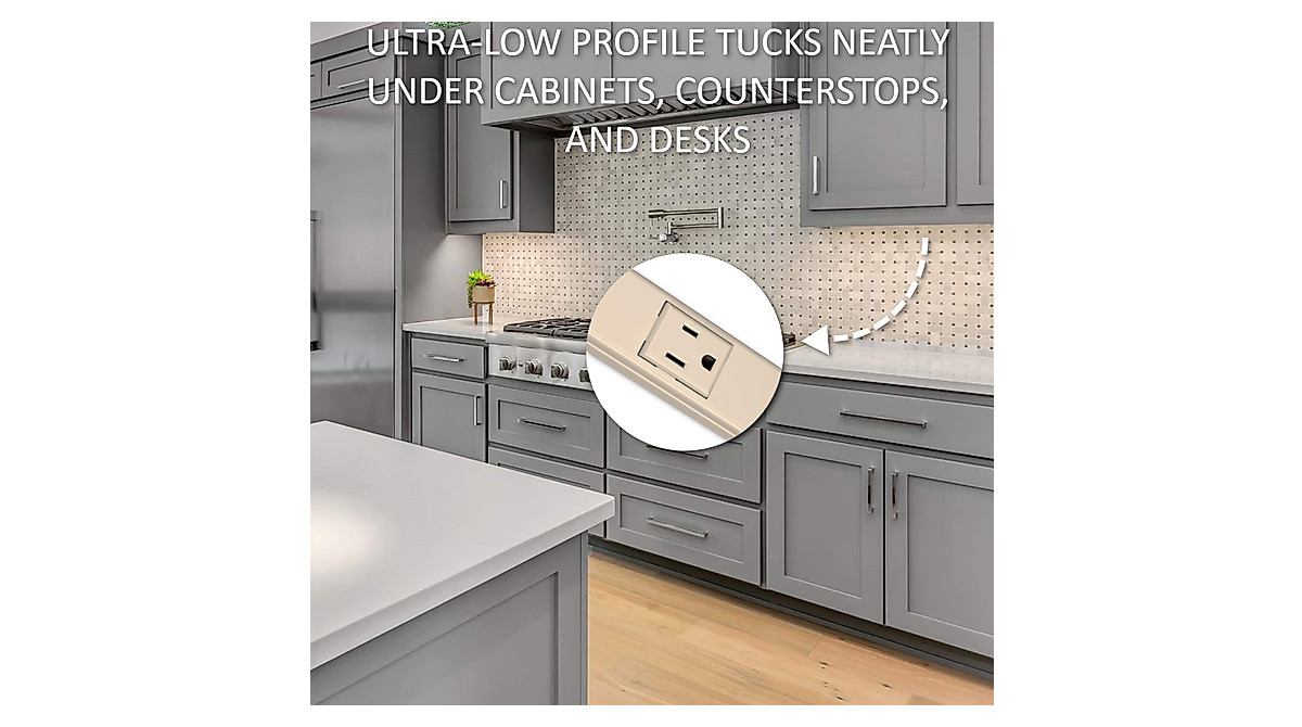 Wiremold PM48C Multi Outlet Strip - Ivory Power Solution