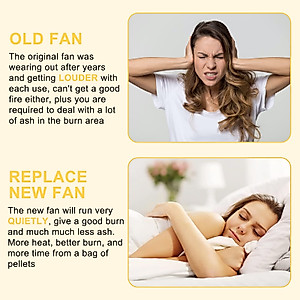 Adviace Replacement 812-3381 Exhaust Combustion Blower Motor for Quadrafire Classic Bay CB1200 & CB1200i Insert and Pellet Stoves, Heatilator Eco Choice CAB50 & PS50 Pellet Stoves