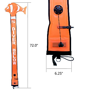 Trident Clownfish Surface Marker Buoy