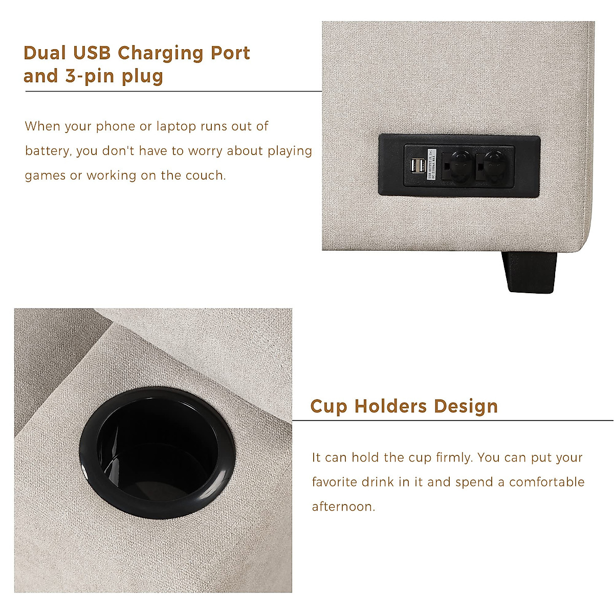 Harper & Bright Designs 87.4" Sleeper Sofa Bed, 2 in 1 Pull Out Sofa Bed L-Shape Couch with Storage Ottoman for Living Room, Bedroom and Small Apartment, Beige