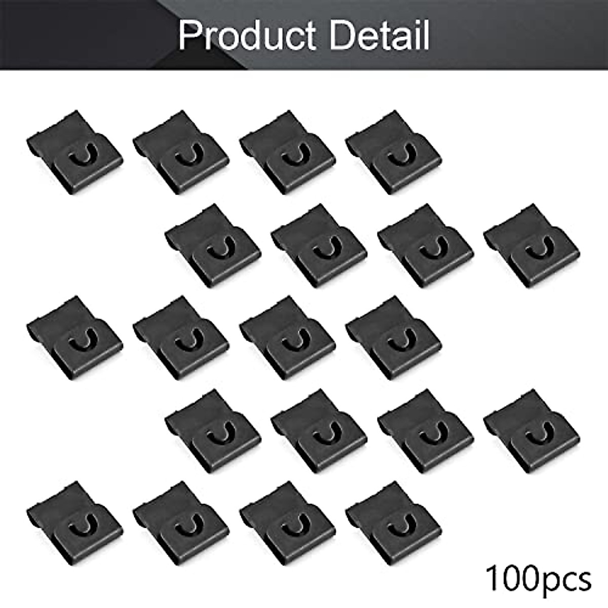 MroMax Photo Frames Hanger Hooks, 0.5mm Thick S-Shaped Metal Wall Mount Album Picture Hanging Clips, 100 Pcs