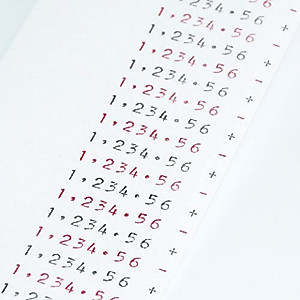 6 Calculator Ribbons Replacement for Canon MP11DX Canon MP-11DX Black Red - Adding Machine Ribbon Canon mp 11dx Ink canonmp11dx - Calculator Ribbon Universal