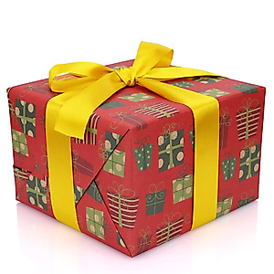 Baocuan 1-1/2 inch Yellow Satin Ribbon 50 Yards Solid Fabric Ribbons Roll for Wedding Invitations, Bridal Bouquets, Sewing, Party Decorations, Gift Wrapping and More