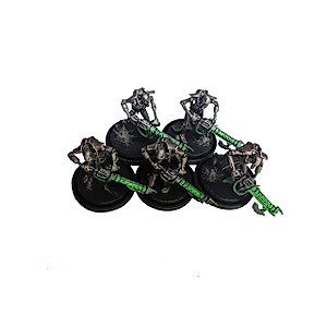 MiniDepot, 8 Pack 32mm Movement Trays 5 Model Capacity for Warhammer 40k, Age of Sigmar, and Other Miniature Games (Staggered Formation)