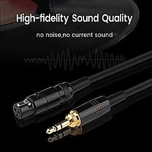 K702 Cable Coiled Aux Cord Replacement for AKG Q701, K712, K240, K240S, K240 MK II, K141, K171, K181, K271, K271S, K271 MK II, K241, K175, K275 headphone Audio Cable Wire with 6.35mm Adapter