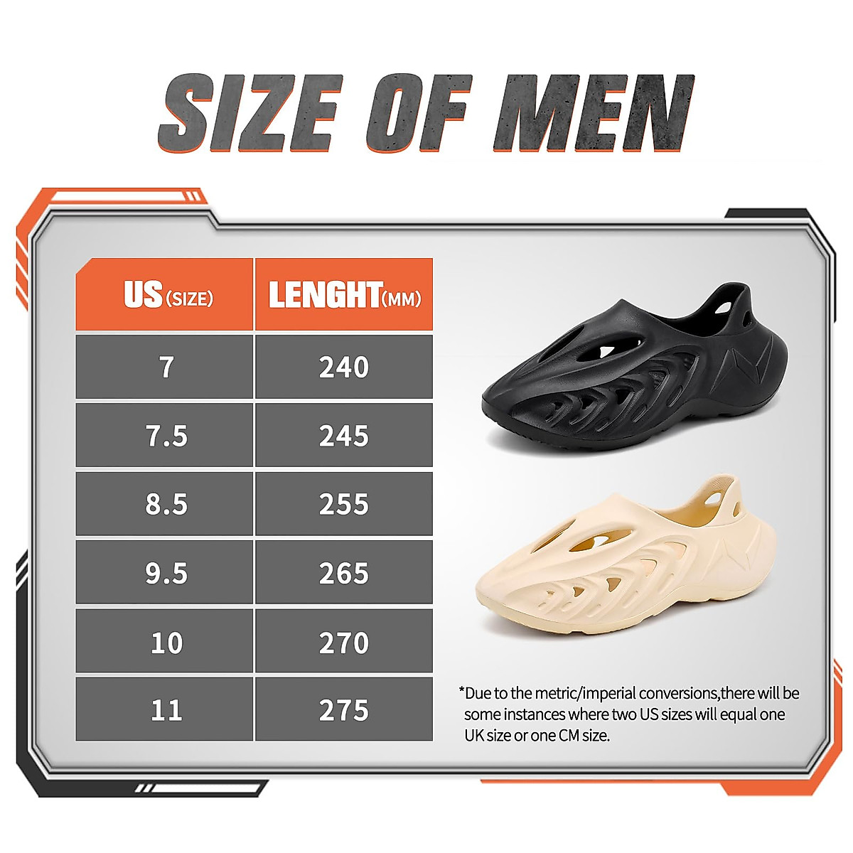 Foam Runner Shoes, Cloud Slides Slippers Sandals Thick Sole Non-Slip, Howllow Foam Runners Breathable Couple Walking Sneakers Shoes Black